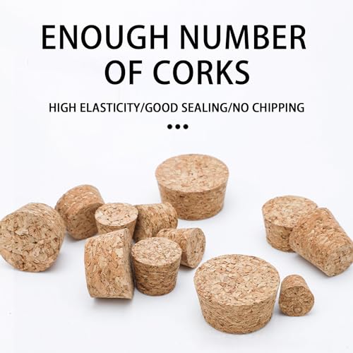 42 Piece Cork Bottle Caps in Multiple Sizes with 1 Piece Storage Bag ...