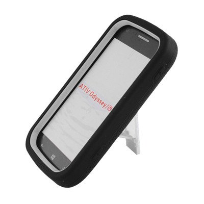 For Samsung ATIV Odyssey I930 Hybrid Hard Rubber Case White Black With ...