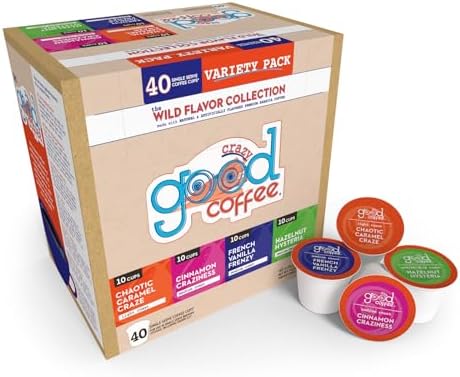 Amazon.com: Crazy Good Coffee - The Wild Flavor Collection, Single ...