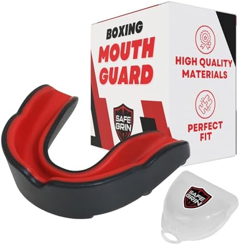 Amazon.com: SAFE GRIN Pro Mouth Guard Boxing - Essential Shock ...