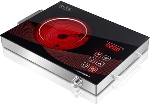 Amazon.com: SizzleCook Electric Cooktop Single Burner 110 Volt Portable ...
