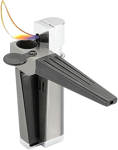Suchewha 2 In 1 Foldable Pipe Lighter, All Mental Torch Lighter, Mini ...
