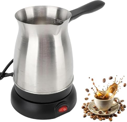 NEEPRA Elegant Electric Turkish Coffee Maker, 500ml Stainless Steel ...