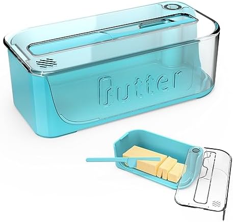 Amazon.com | Cnsndqedke Butter Dish with Lid and Knife, 180° Rotating ...
