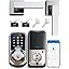 Veise Fingerprint Smart Locks for Front Door with 2 Lever Handle Set ...