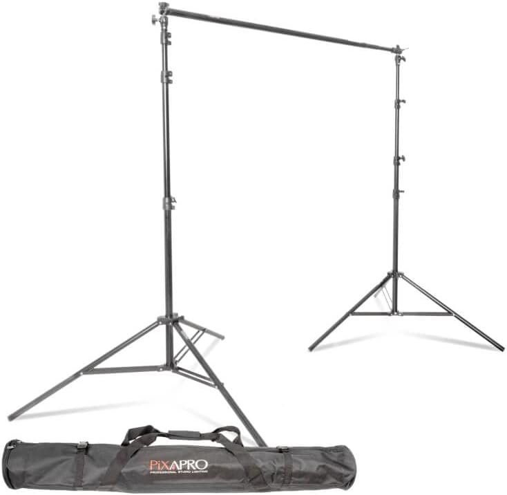 Pixapro 2.8m x 3m (110" x 118") Studio Telescopic Background Stand ...