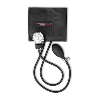 Tech-Med 2024 Blood Pressure Kit, 22" Standard Sphygmomanometer, Black ...