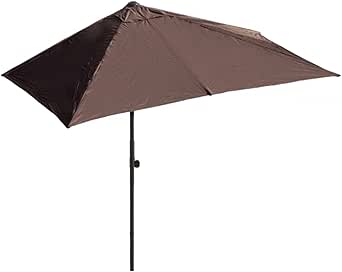 UV Protection Rectangular Balcony Parasol, 200x100cm Wall-Mounted ...