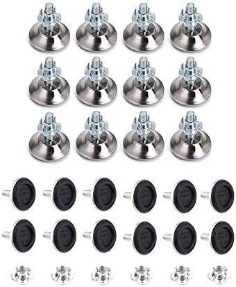 Zueyen M8 Adjustable Leveling Feet with T-Nut and Adjustable Table Legs ...