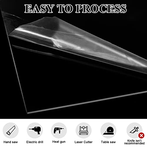 Snapklik.com : Weysat 24 X 48 Clear Acrylic Sheet 1/4 Thick Plastic ...