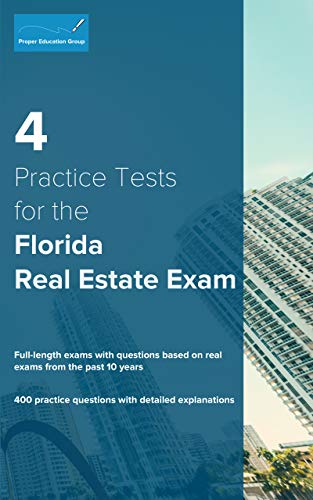 Amazon.com: 4 Practice Tests for the Florida Real Estate Exam: 400 ...