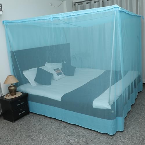 KOLAR Double Bed Mosquito Net, 6X6.5 Feet Premium Machardani Pink ...