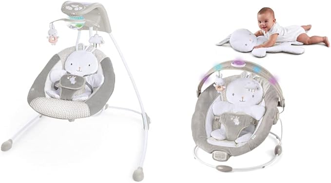 Amazon.com: Ingenuity InLighten 6-Speed Baby Swing & InLighten Baby ...