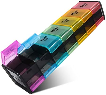 Amazon.com: Upgraded Extra Large Pill Organizer, Weekly Pill Organizer ...