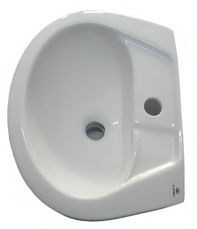MAPSKO CERAMIC SHARP WALL HUNG BASIN 18"x13"x7" INCH | WASH BASIN TABLE ...