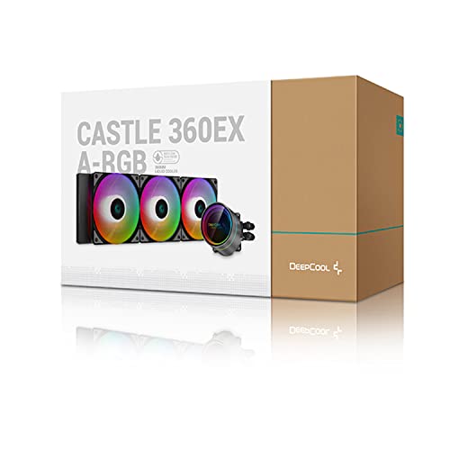 DeepCool Castle 360EX A-RGB AIO Liquid CPU Cooler with Anti-Leak ...