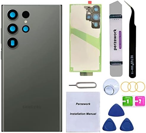 Amazon.com: Perzework Rear Back Glass Replacement for Samsung Galaxy ...