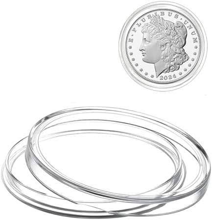 Amazon.com : MUDOR Silver Dollar Coin Holders for Morgan, Peace, 100 ...