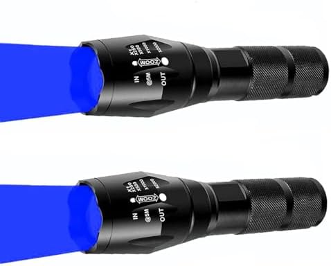 Amazon.com: ULTRAFIRE Blue Light Flashlight, 450-460nm Single Mode LED ...