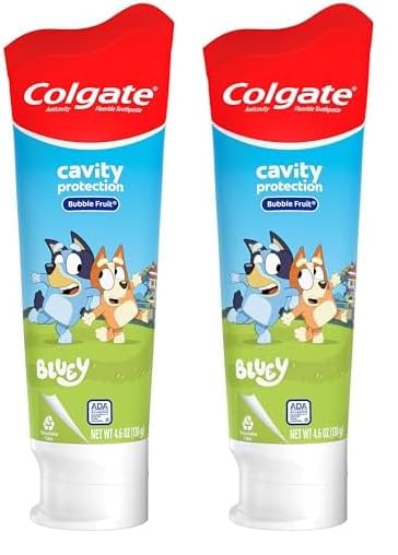 Amazon.com: Colgate Kids Bluey Toothpaste with Fluoride, Fights ...