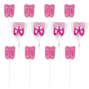 Amazon.com : 12 Pk Ballerina Lollipops - Ballet Shoes Candy Suckers ...