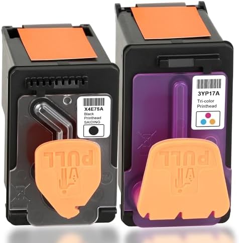 Amazon.com: SAIDING High Yield Print Head Combo Pack (3YP17A X4E75A ...