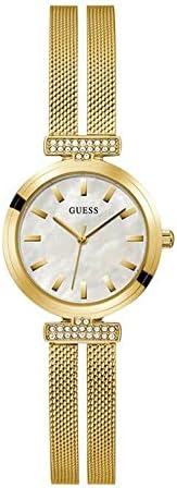 GUESS Womens 28 Mm Array Mop Dial Stainless Steel Analog Watch ...