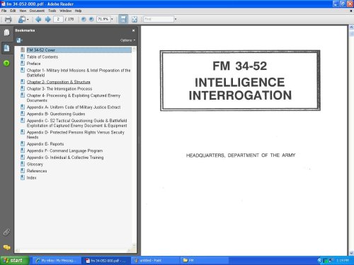 Intelligence Interrogation (U.S. Army Field Manual, FM 34-52): U.S ...