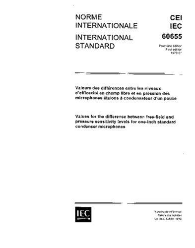 IEC 60655 Ed. 1.0 b:1979, Values for the difference between free-field ...
