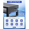 Amazon.com: 2 Tiers Dual Monitor Stand with 4 USB 3.0 Hub Ports, Double ...