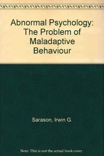 Buy Abnormal Psychology: The Problem of Maladaptive Behaviour Book ...