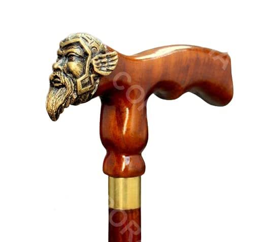 Amazon.com: Rare Antique Cane Walking Stick Relaxing Skull Dr Dan Face ...