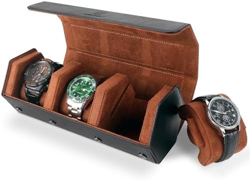 SONGMICS HOME RONNE Collection - 3 Watch Travel Case, Hexagon Watch ...
