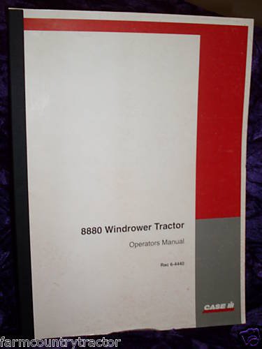 Case 8880 Windrower Tractor OEM OEM Owners Manual: Case 8880: Amazon ...
