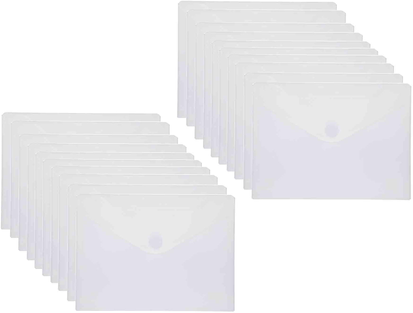 Amazon.com : Acrux7 24PCS A5 Poly Envelope Folders, A5 Plastic ...