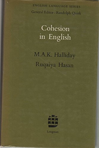 Amazon | Cohesion in English (English Language Series) | Halliday, M. A. K. | Words & Language