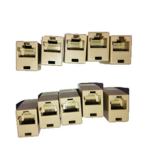10pcs Network Cable Connectors RJ45 Interface Broadband Ethernet Socket ...