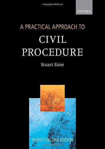 A Practical Approach to Civil Procedure: Sime, Stuart: 9780198838593 ...