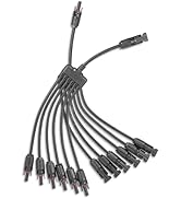 Amazon.com: Pjerjzn Solar Panel Connector 5 to 1 Solar Y Branch Solar ...
