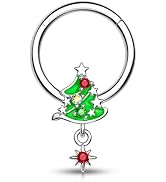 Amazon.com: CM Crareesi Mania Christmas Nose Ring Studs 20G Nose ...