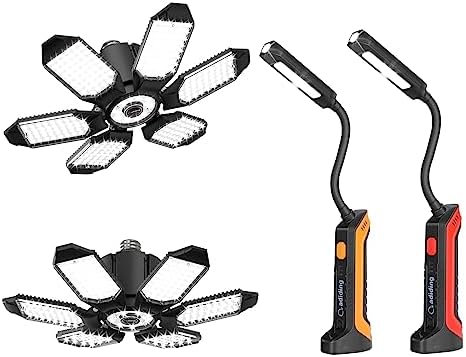 Adiding 20000Lm LED Garage Ceiling Light and 2600mAh Rechargeable LED ...