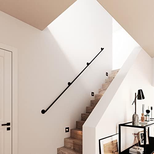 Pamo Handlauf für Treppen | 36-392 cm | Handlauf schwarz aus stabilen ...