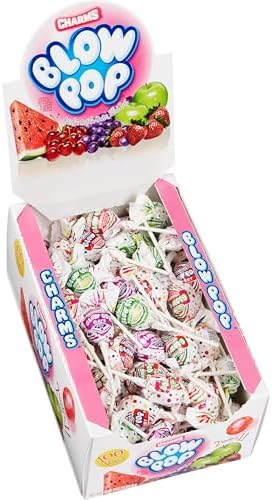 Amazon.com : Charms Blow Pops, Assorted Flavors, 100-Count, 4lb 1oz Box ...