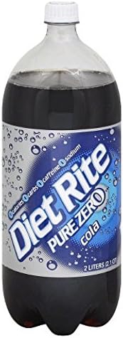 Amazon.com : Diet Rite Pure Zero Diet Cola Soda, 12 Fl Oz (Pack of 24 ...
