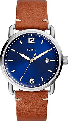 Fossil Leather Analogue Blue Dial Men's Watch : Amazon.in: Fashion