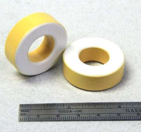 2pcs. Toroid Core MicroMetals T131-26 Iron Powder 1.300" OD Toroidal ...