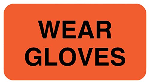 Amazon.com: Wear Gloves Labels, 1-5/8" x 7/8" : Industrial & Scientific