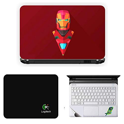 Ganesh Arts Laptop Accessoriese Combo Pack Laptop Skin 15.6 Inch ...