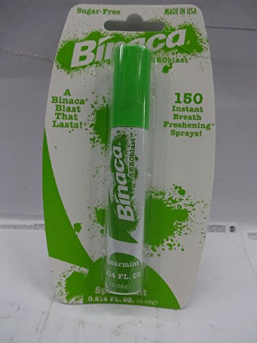 Binaca Aeroblast 150 Breath Spray, Peppermint 3 ea | Amazon price ...