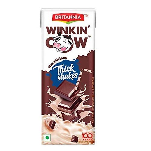 Winkin Cow Choco Milkshake 180 ml Tetra Pack : Amazon.in: Grocery ...